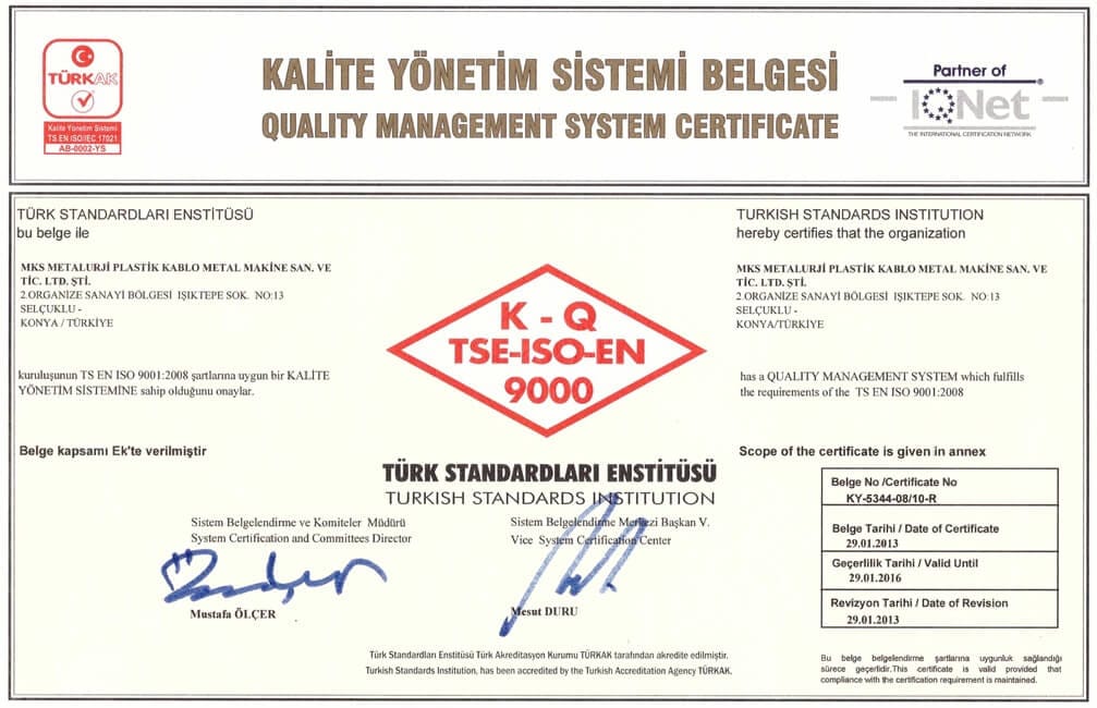 Quality Documents « MKS KABLO